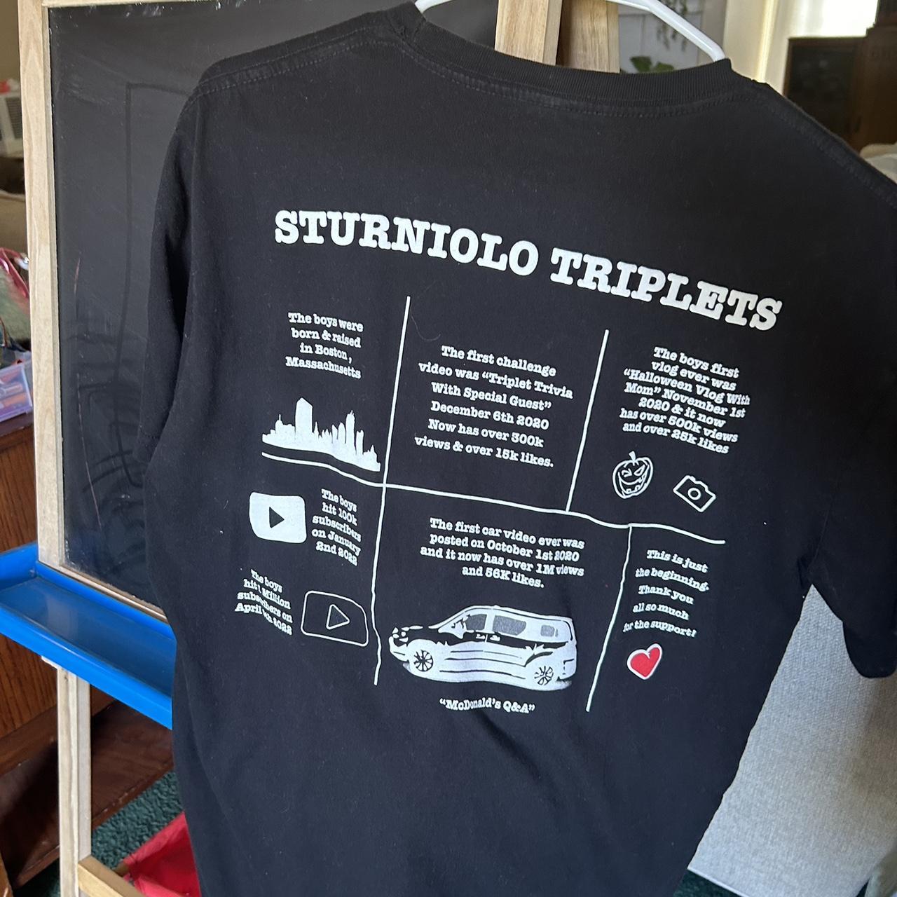 Large Black Sturniolo Triplet 3 Million Merch (STYLE... - Depop