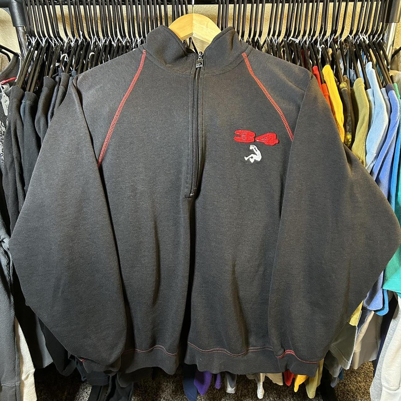 Vintage Y2K SHAQ 34 Embroidered Logo Quater Zip... - Depop