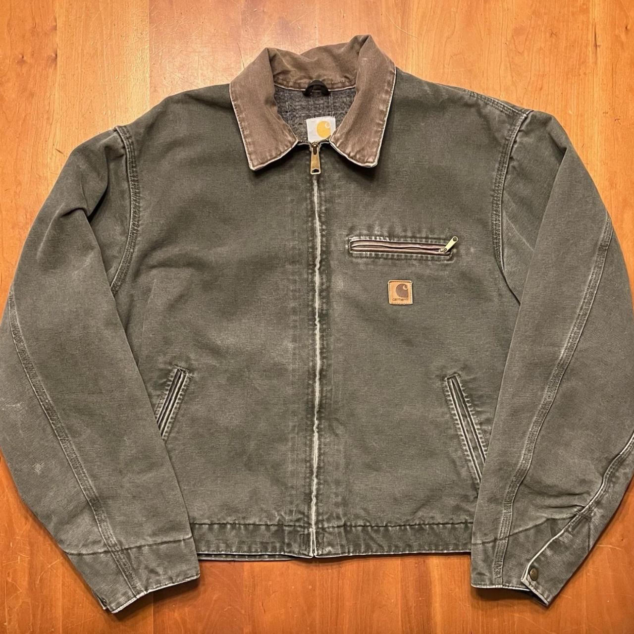 Early 2000s Carhartt Detroit Jacket, J97 MOS (Moss),... | Depop