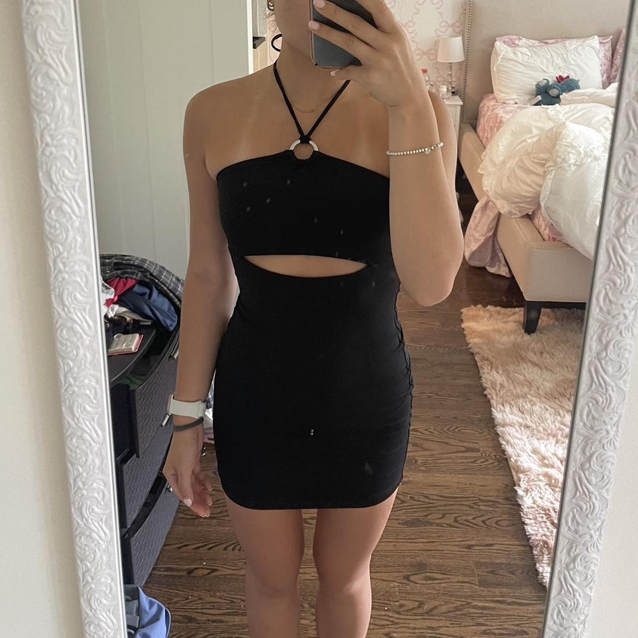 Backless Halter Top Cutout Garage Dress - Depop