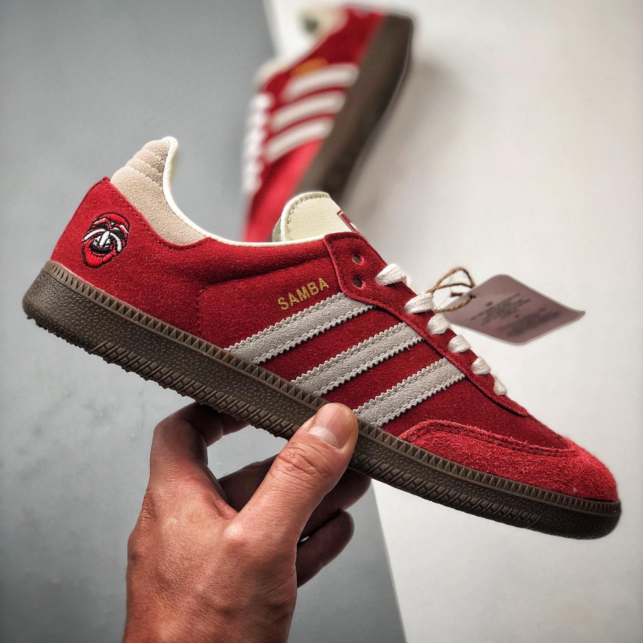 adidas Originals Samba OG TAL red samba training... - Depop