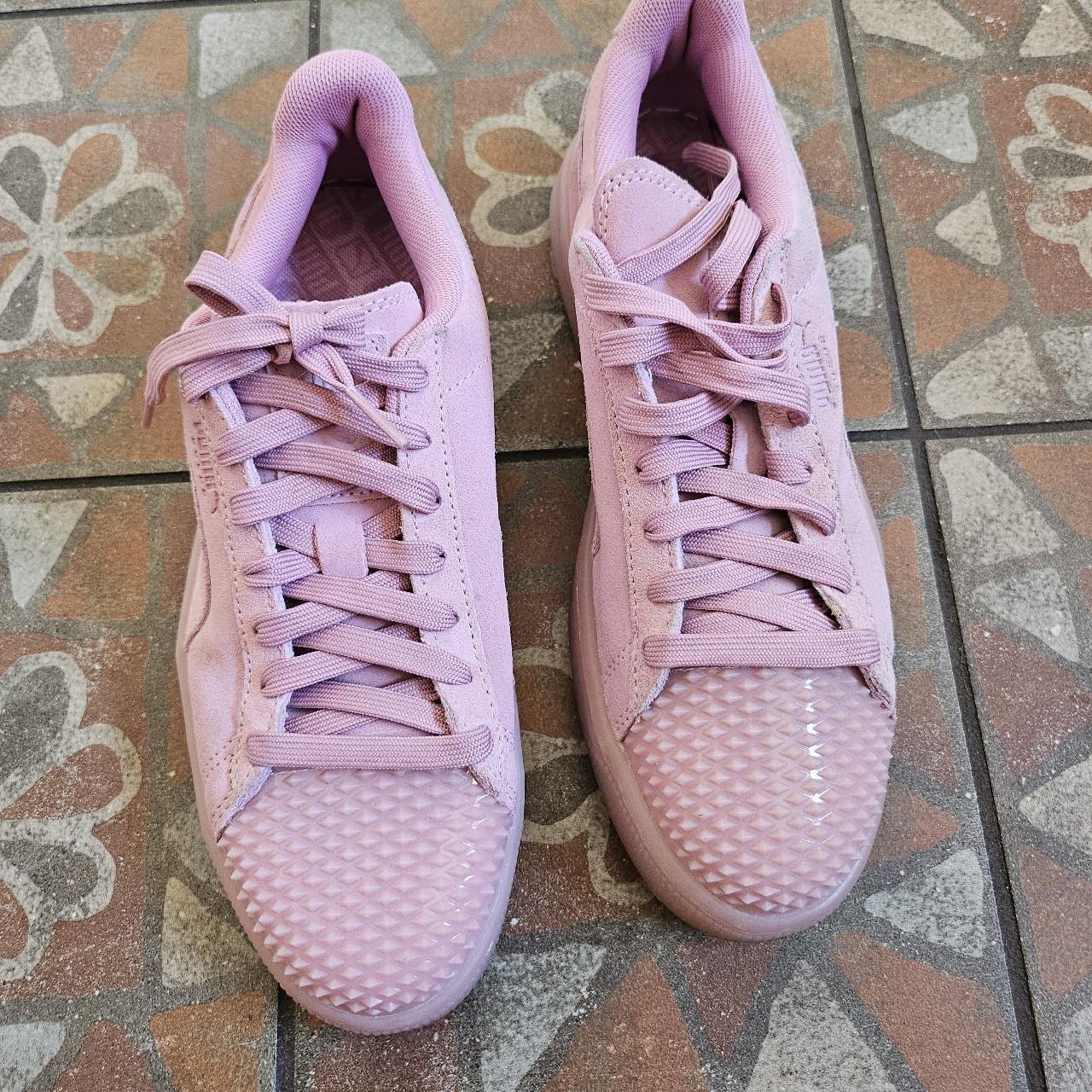 Puma Classic Suede Jelly Prism Pink Trainers Size 8... - Depop