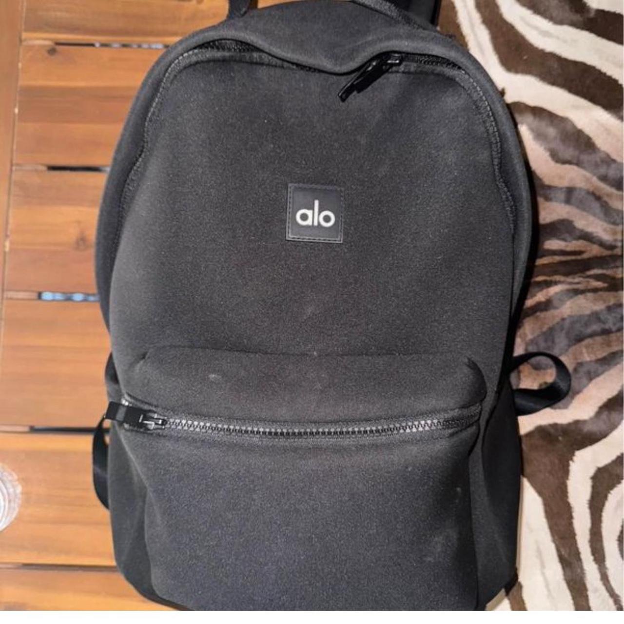 ALO YOGA nylon backpack in black - Depop