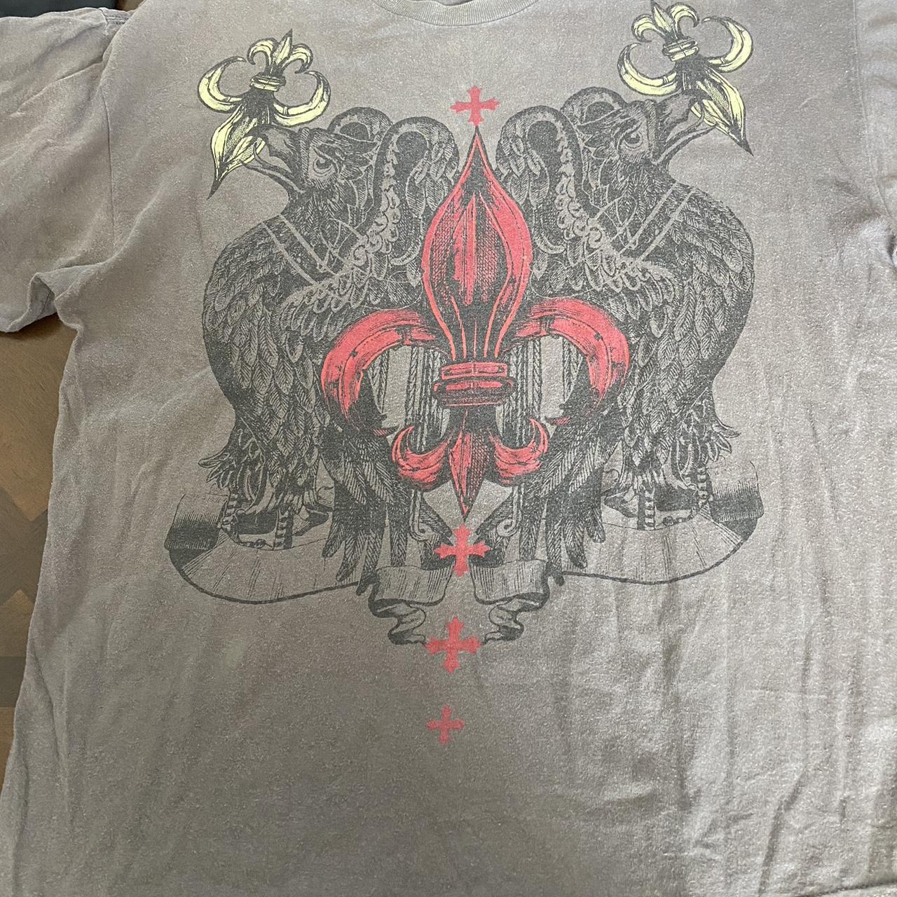 Y2K shirt very cool and front design | Depop