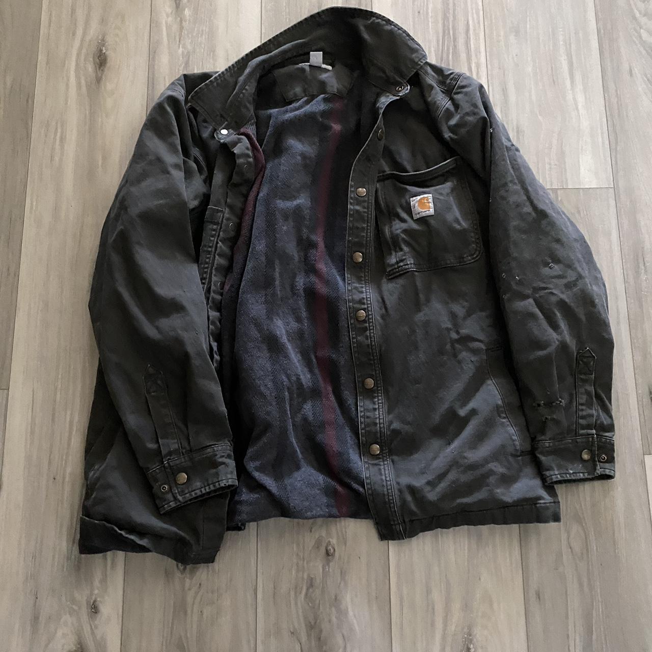 Vintage distressed carhartt carpenter sweater.... - Depop