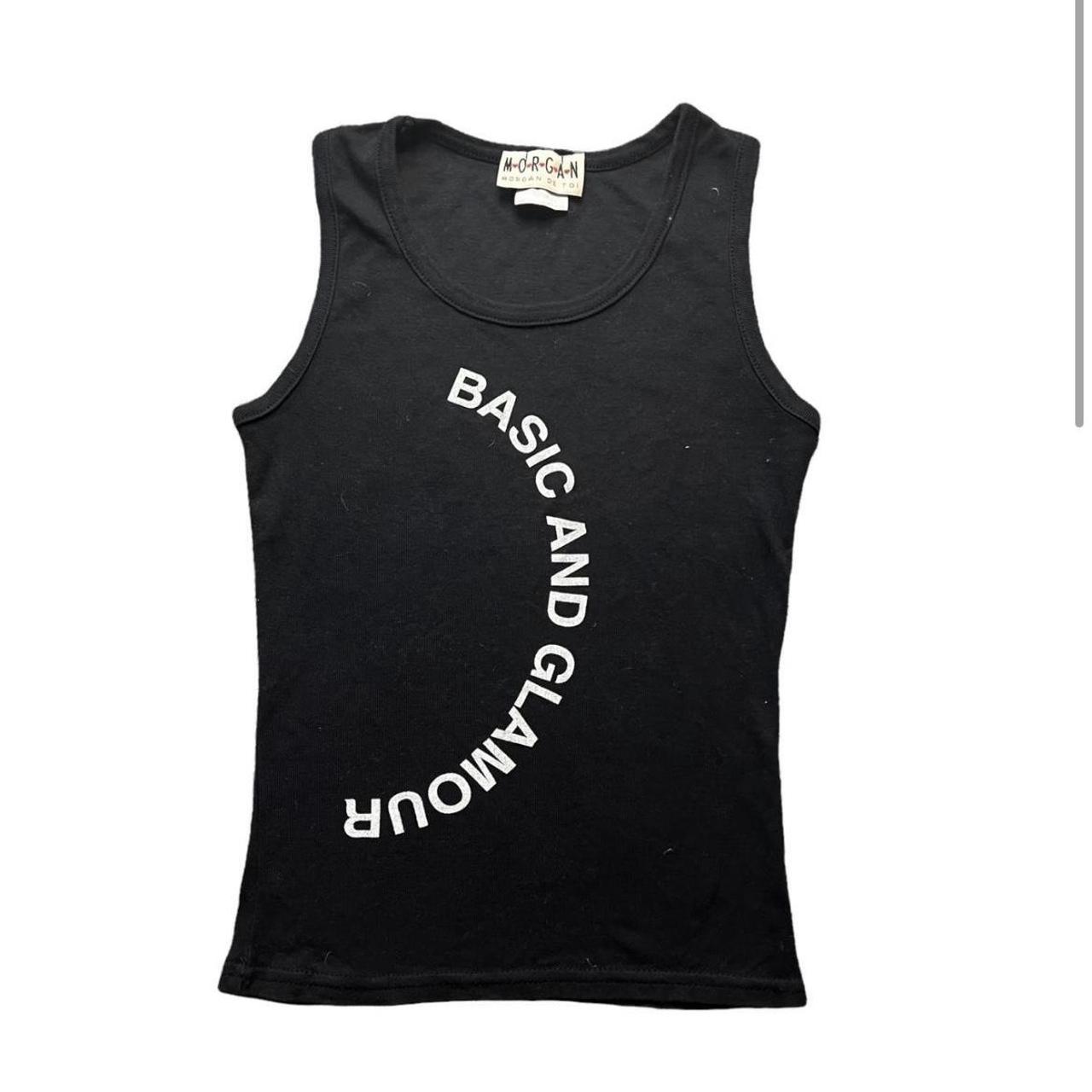 Vintage Morgan de toi tank top logo tee, lettering... - Depop