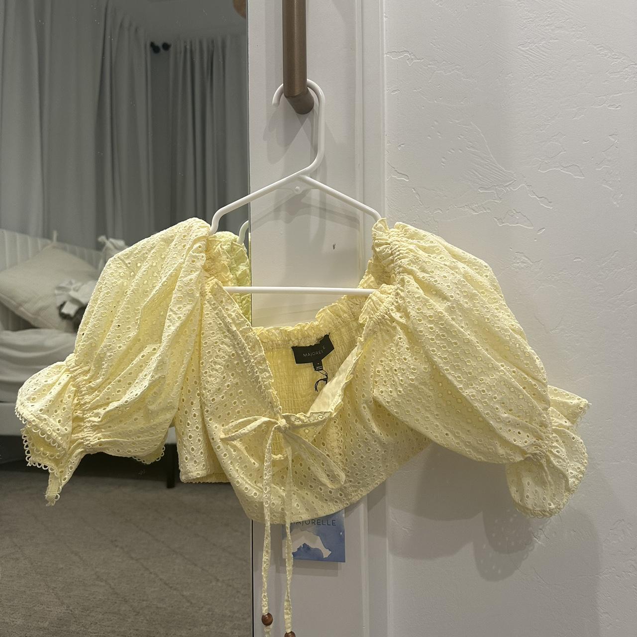 Majorelle Revolve yellow top - Depop