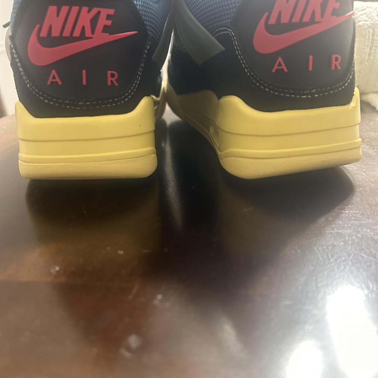 Jordan 4 Noir no box messed up back tab a defect... - Depop