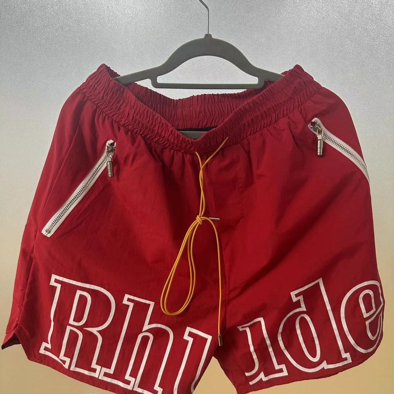 Rhude Red track shorts New and unworn - Depop