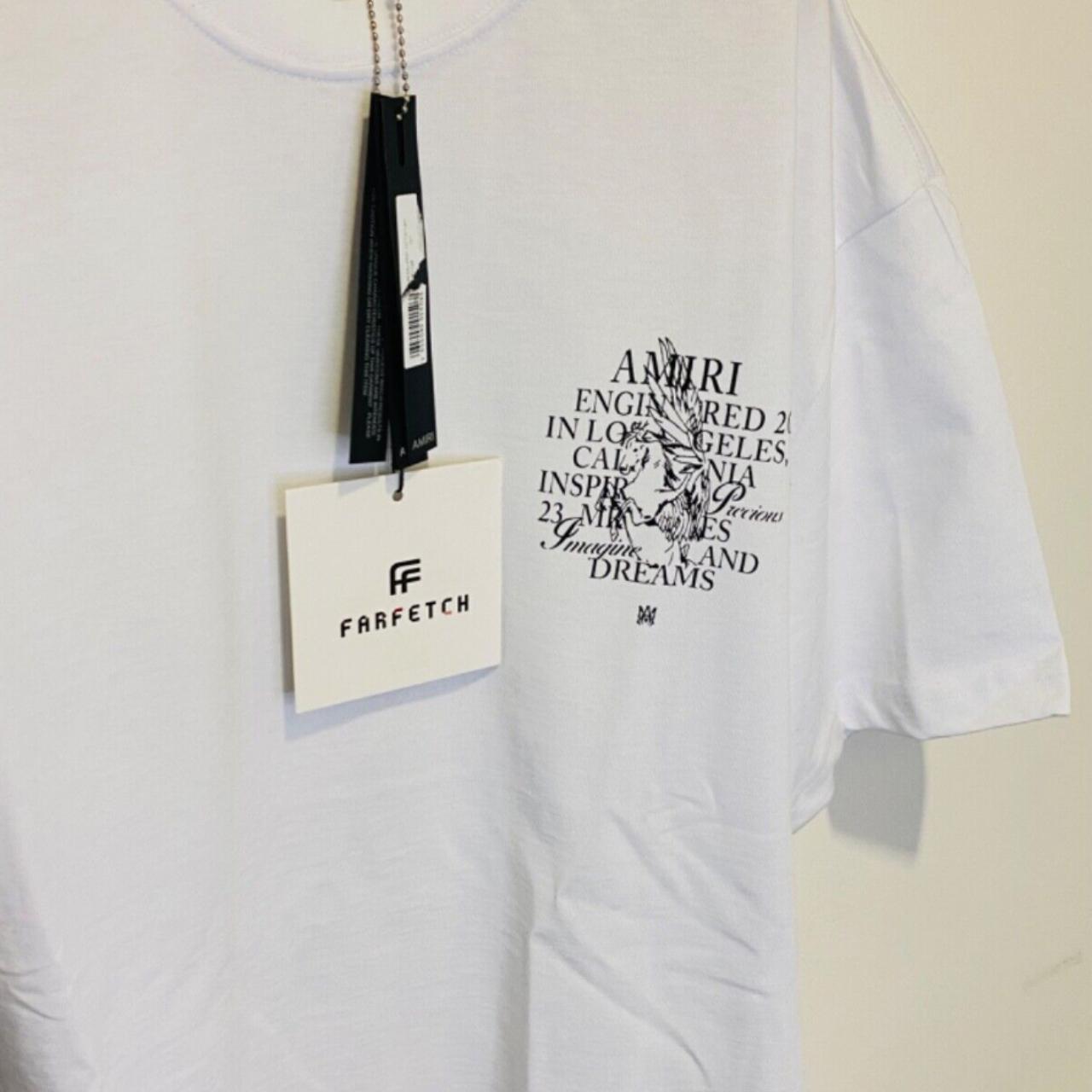AMIRI PRECIOUS MEMORIES TEE WHITE horse size Small... - Depop