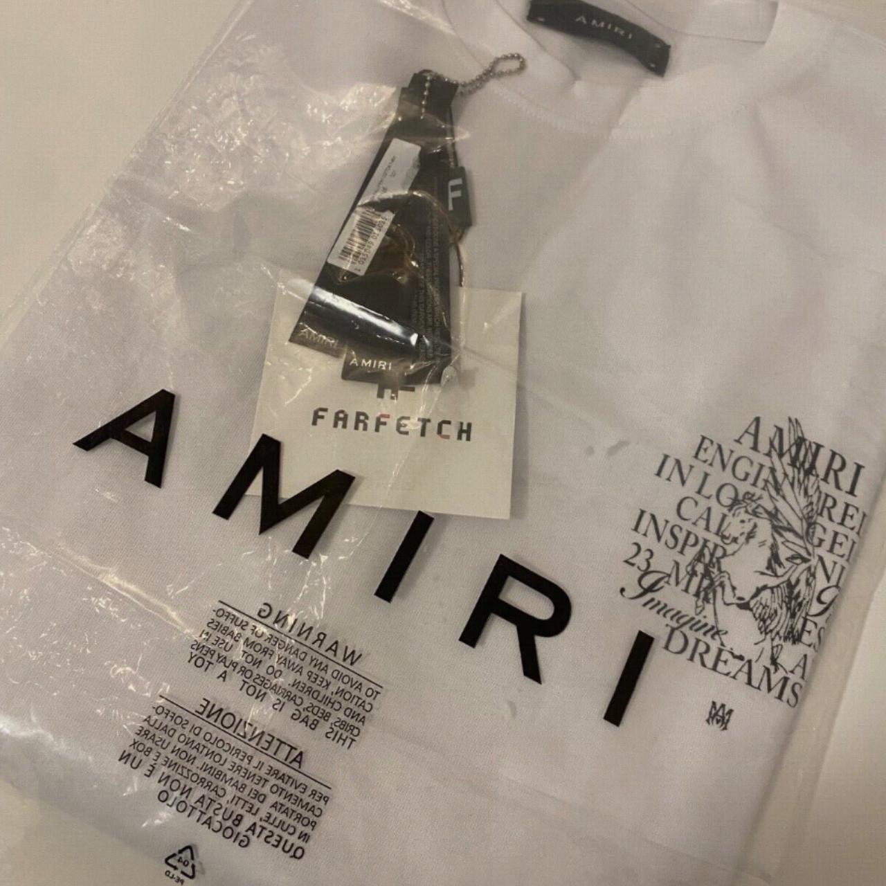 AMIRI PRECIOUS MEMORIES TEE WHITE horse size Small... - Depop