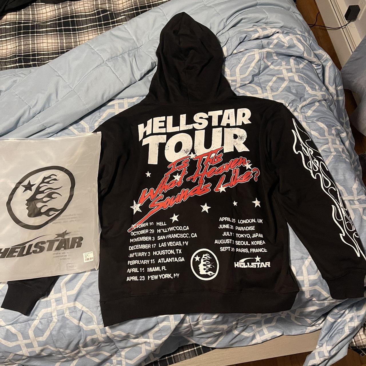 Hellstar tour hoodie (with bag and tags) | Depop