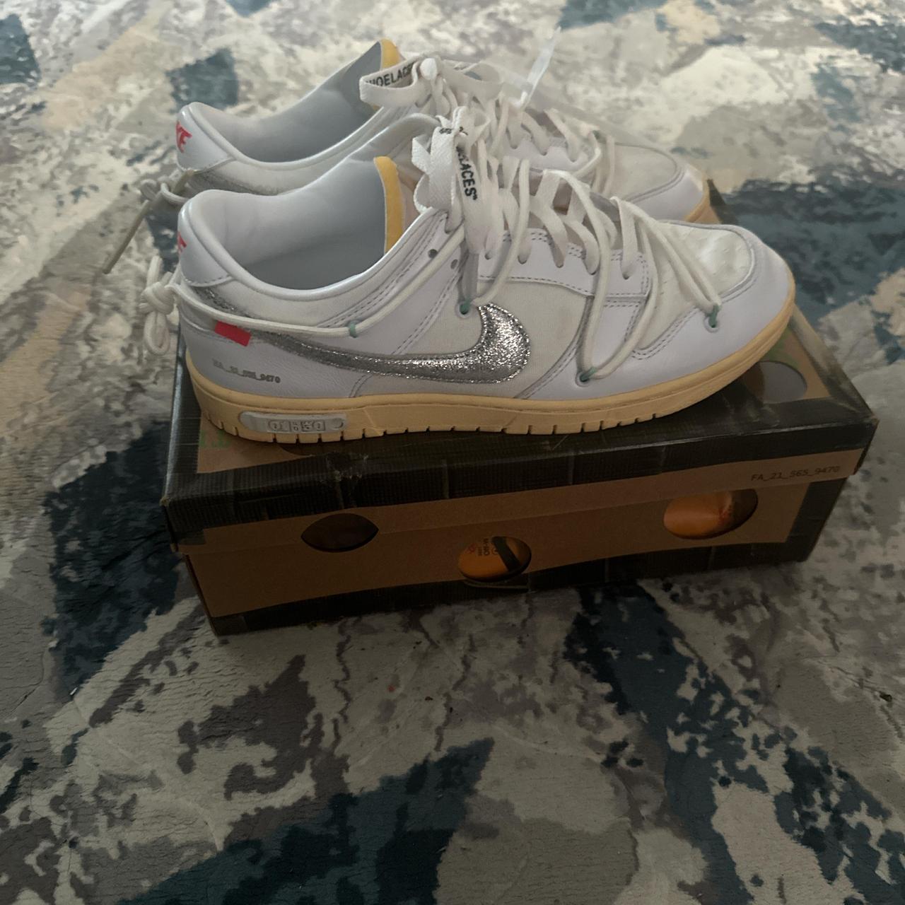 Lot 1 of 50 OFF-White Dunks - Depop