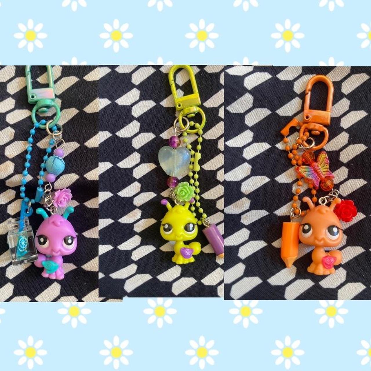 Littlest pet shop keychains Featuring fairy lps... | Depop