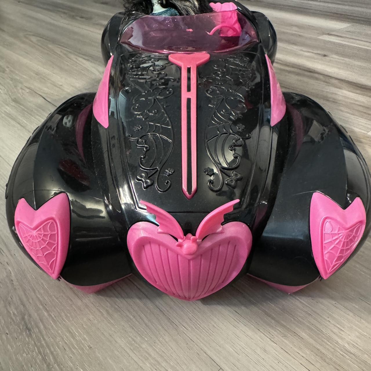 Monster high doll and car. Draculaura car. - Depop