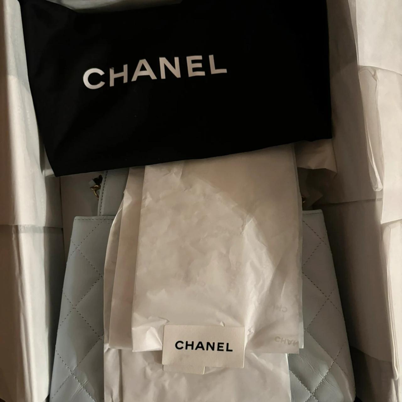 Chanel Bag Nano Light blue Chanel Bag nano color:... - Depop