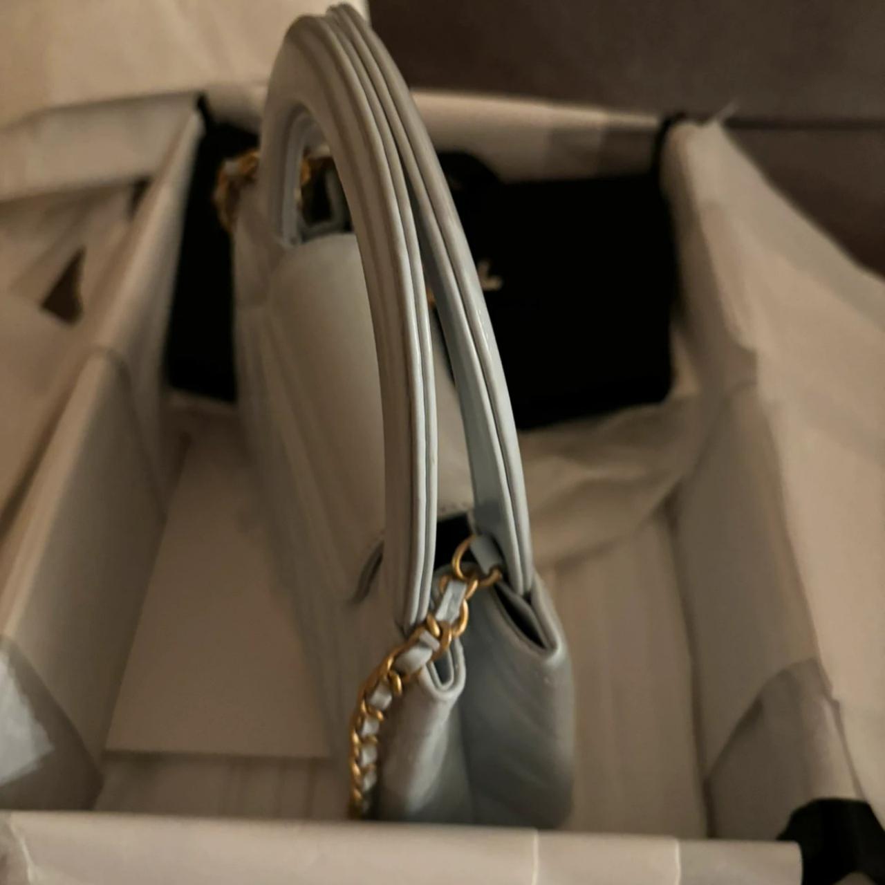 Chanel Bag Nano Light blue Chanel Bag nano color:... - Depop