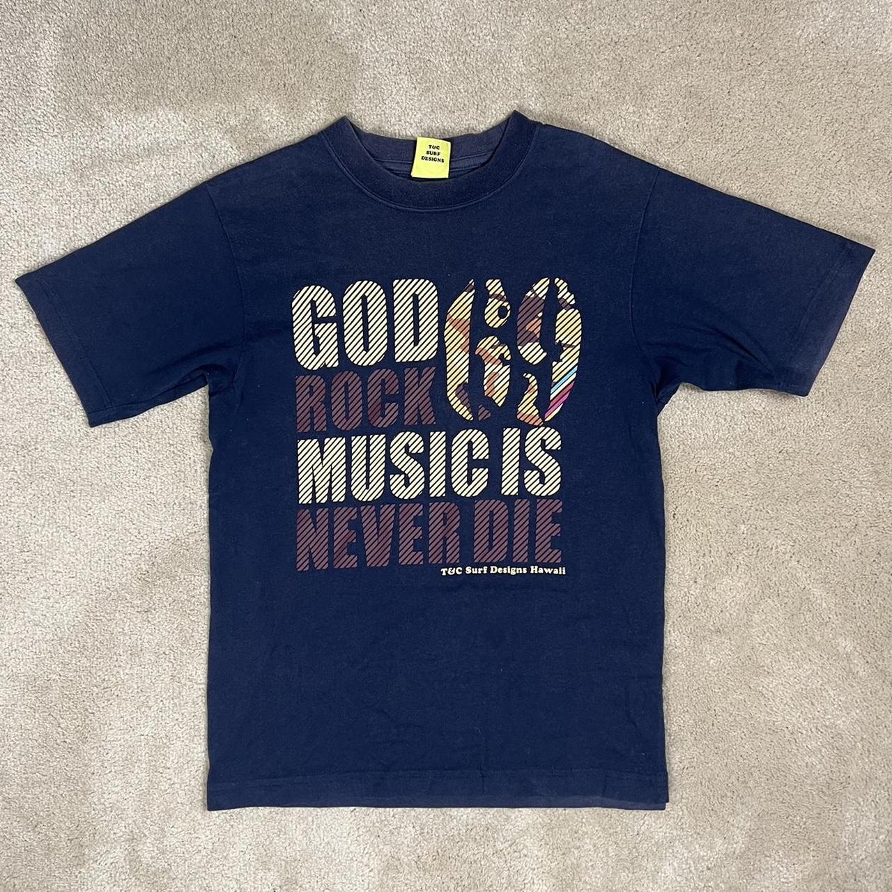 Japanese brand statement t-shirt with impact font... - Depop