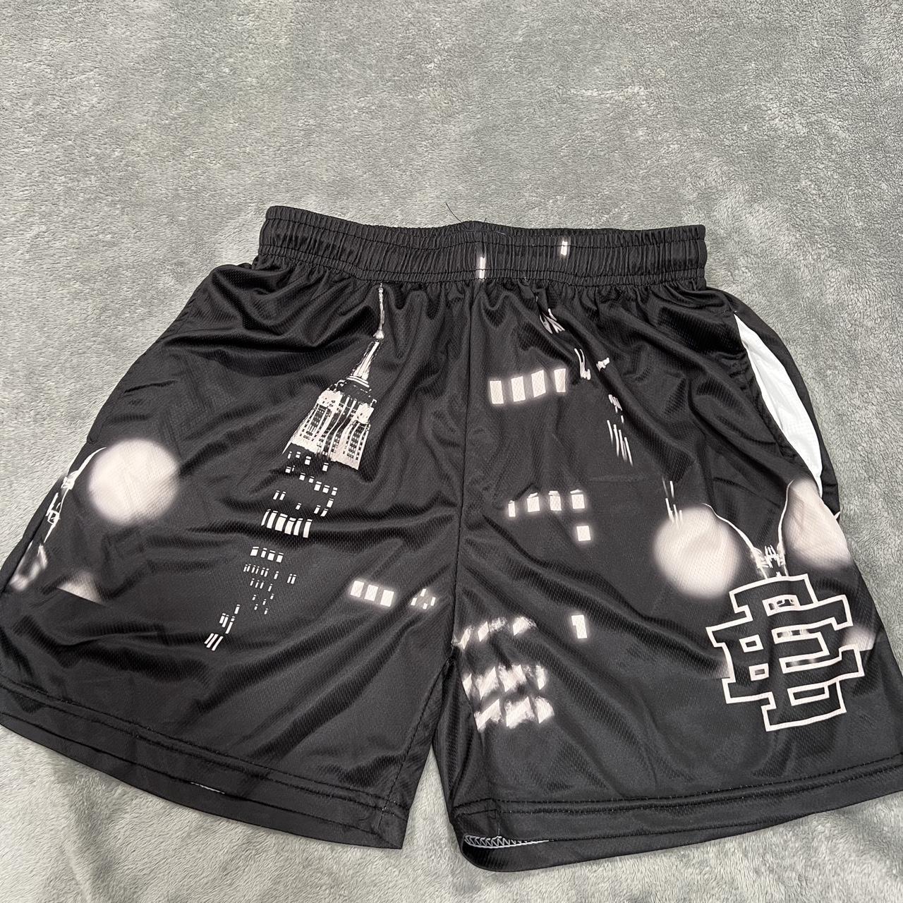 Eric Emanuel Black Skyline Shorts Size L BRAND NEW.... | Depop