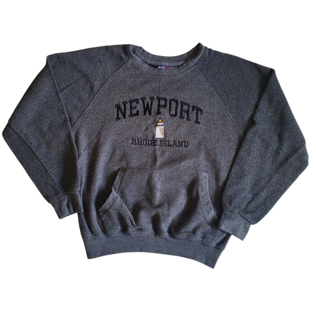 Newport Rhode Island Crew Neck Gray Sweatshirt -... | Depop