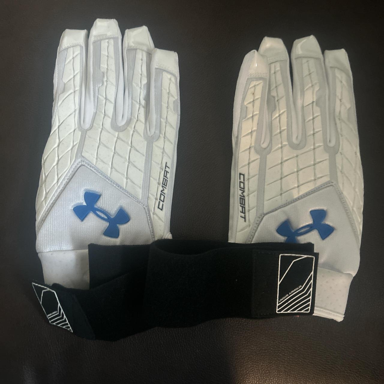 Under Armour white football gloves #football - Depop