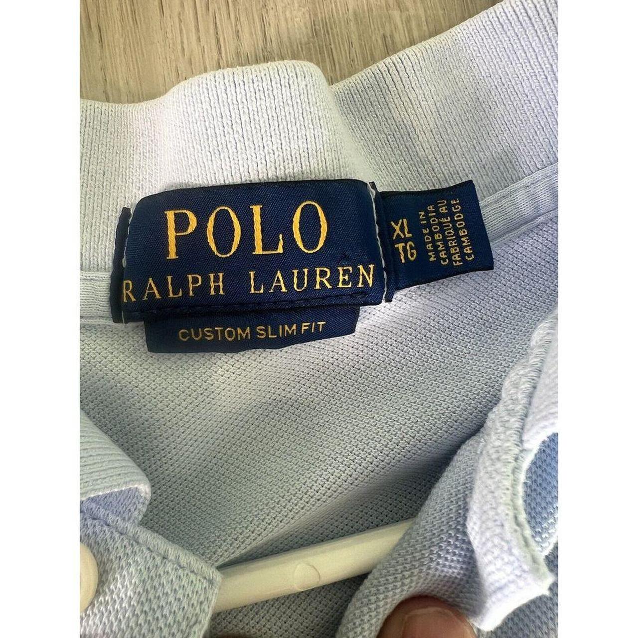 Polo Ralph Lauren Mens Custom Slim Fit Baby Blue... - Depop