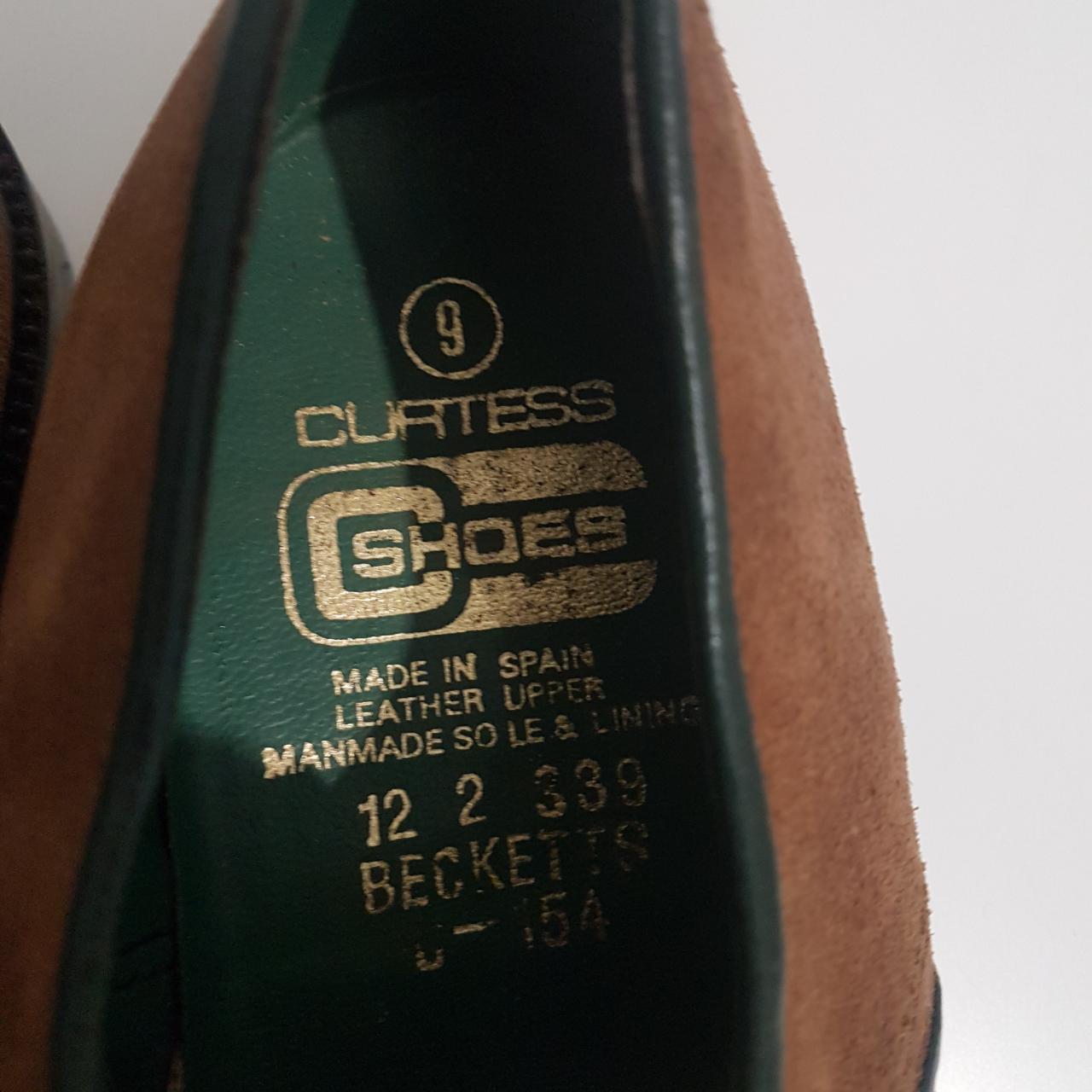 Brown, leather, Curtess men's shoes, size 9, new... - Depop