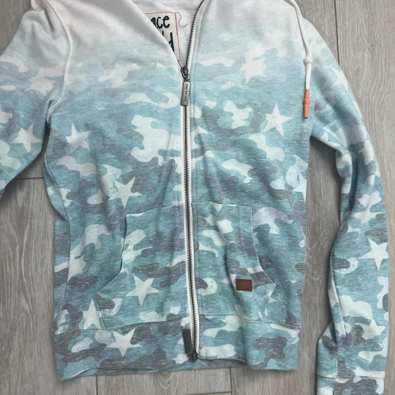 Peace Love World zip-up hoodie in size XS. This... - Depop