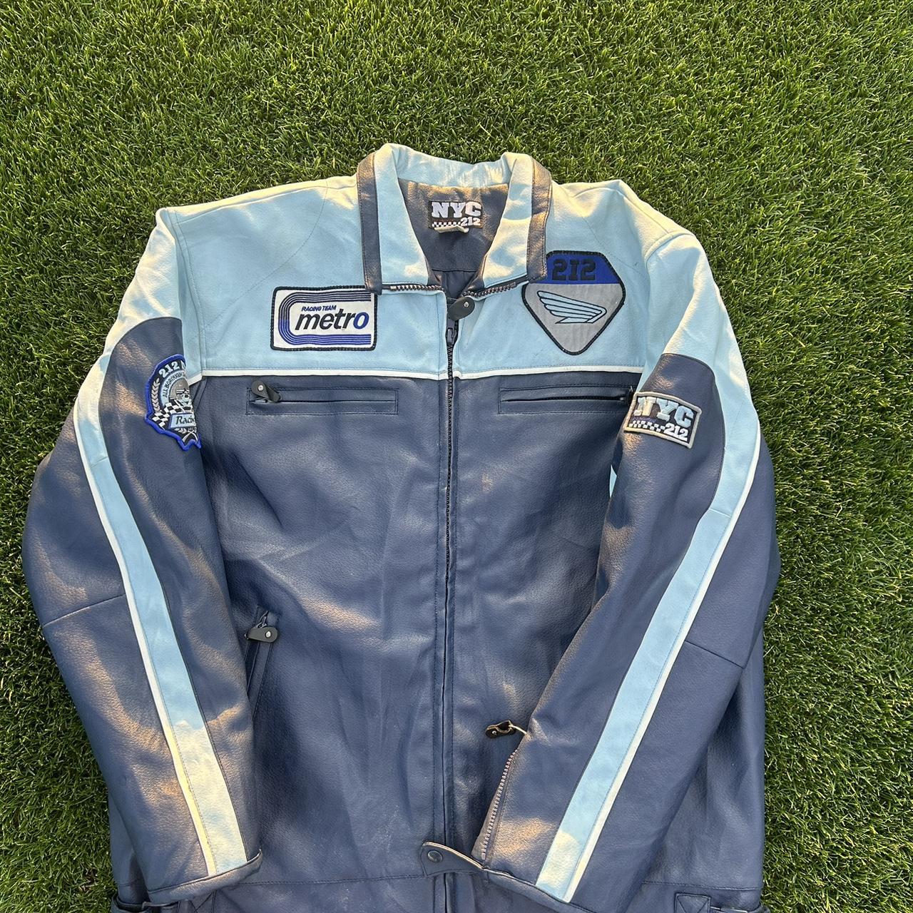 Size xl racing jacket good condition - Depop