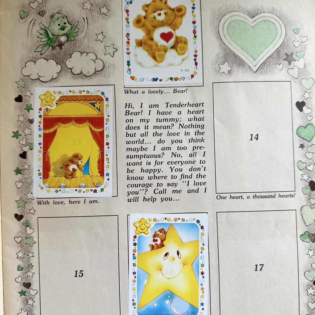 1980s Care Bears sticker book Panini CARE BEARS... | Depop