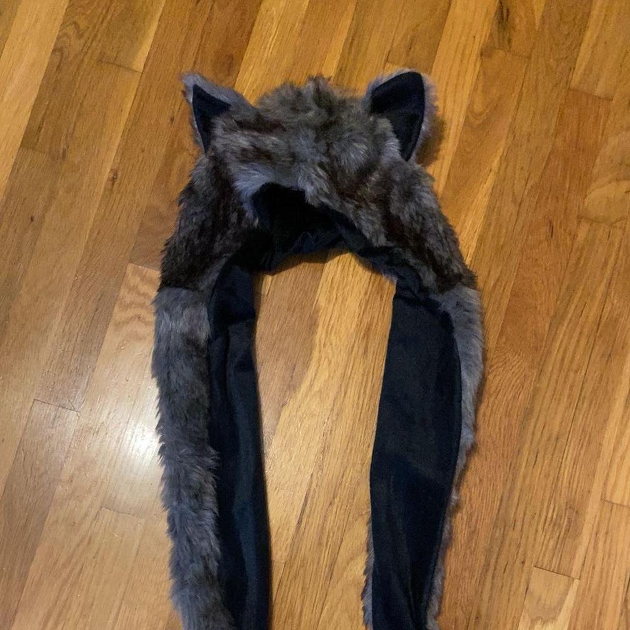 wolf ears hat all sizes #2000s #scene #emo #hat #wolf - Depop