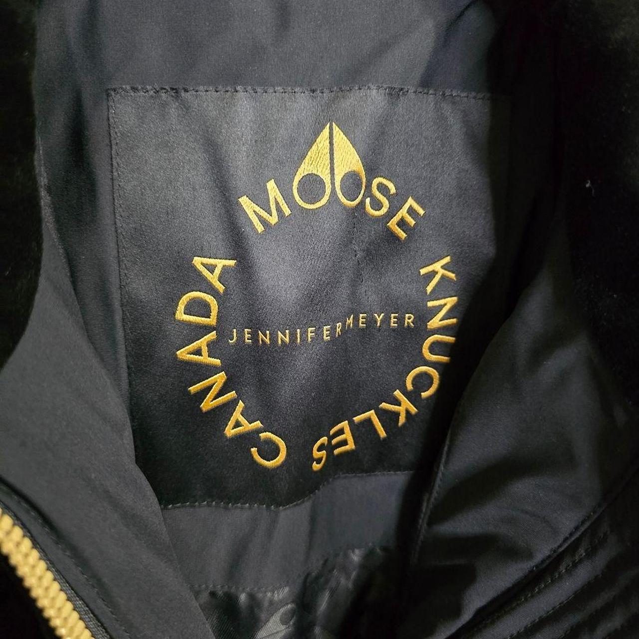 Moose Knuckles x Jennifer Meyer Black Velvet Puffer... - Depop
