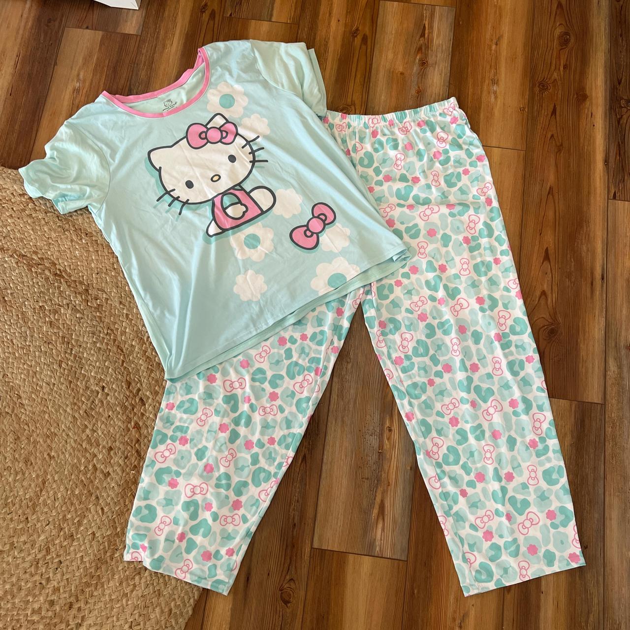 large hello kitty pj set | Depop