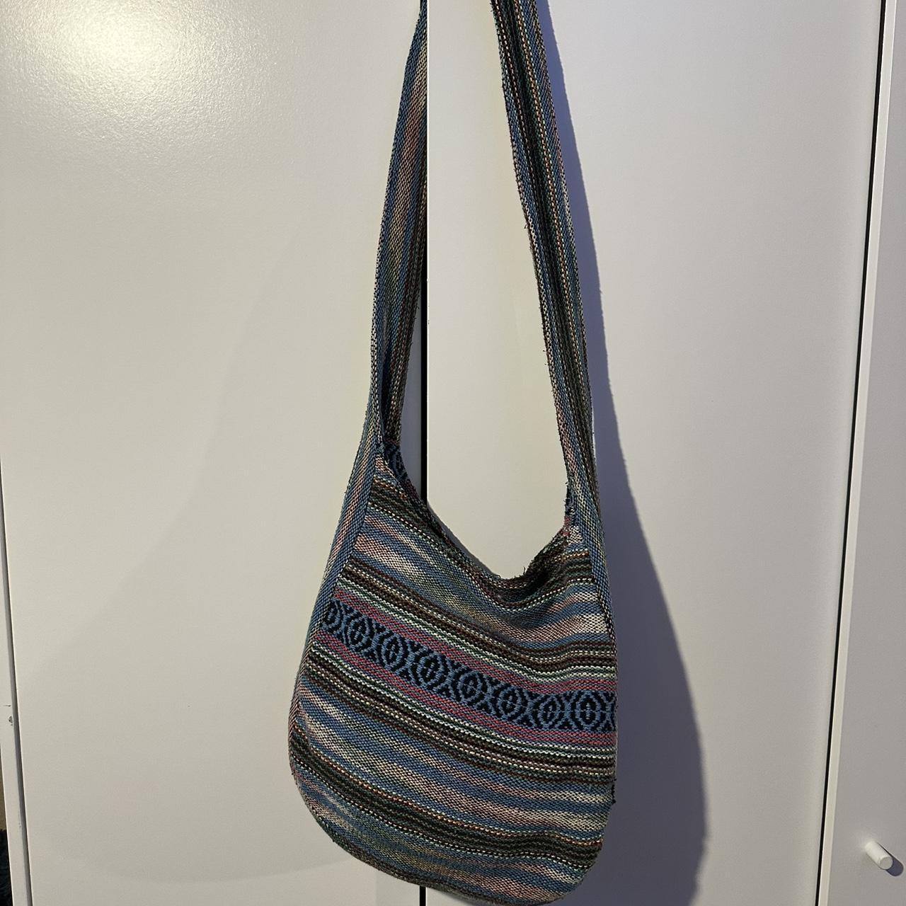 earthbound blue boho messenger bag used in good... - Depop