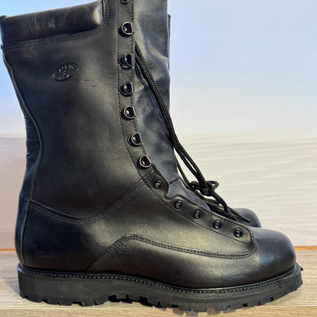 Men’s Matterhorn Black Combat Boots Made In USA Size... - Depop