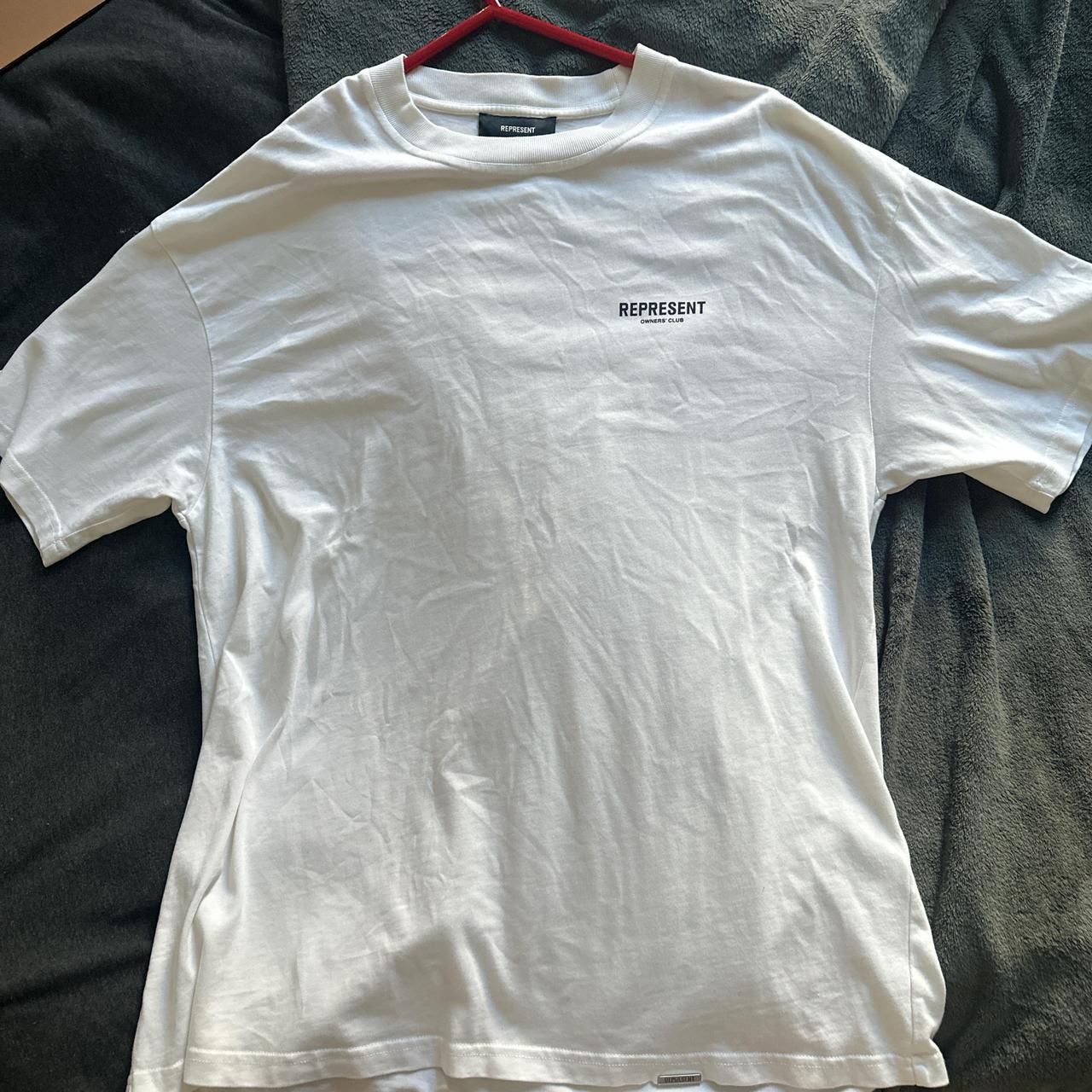 Authentic White medium Represent Top. Size=medium... - Depop