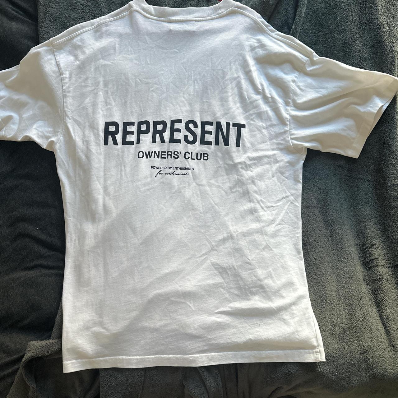 Authentic White medium Represent Top. Size=medium... - Depop