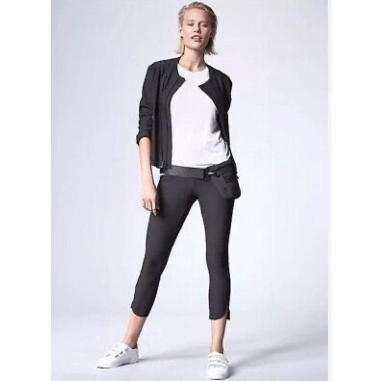 Athleta Steller Crop Charcoal Gray Casual City... | Depop