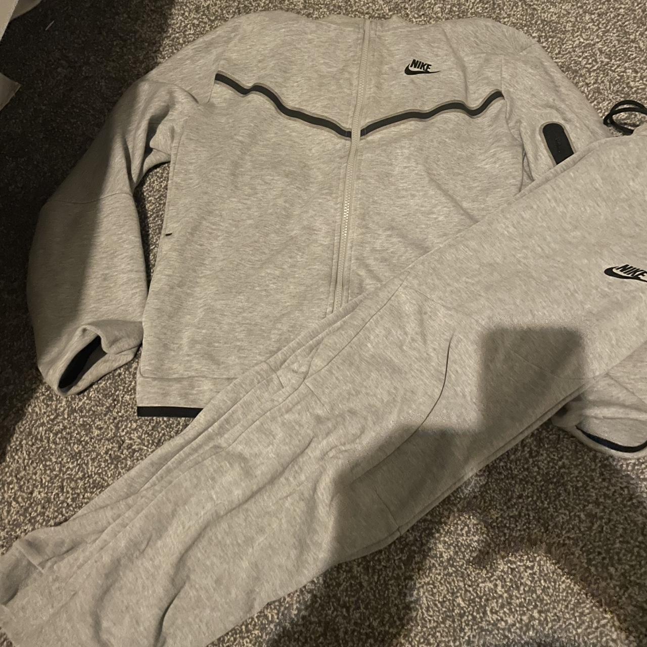 Grey Nike tech full set - Depop