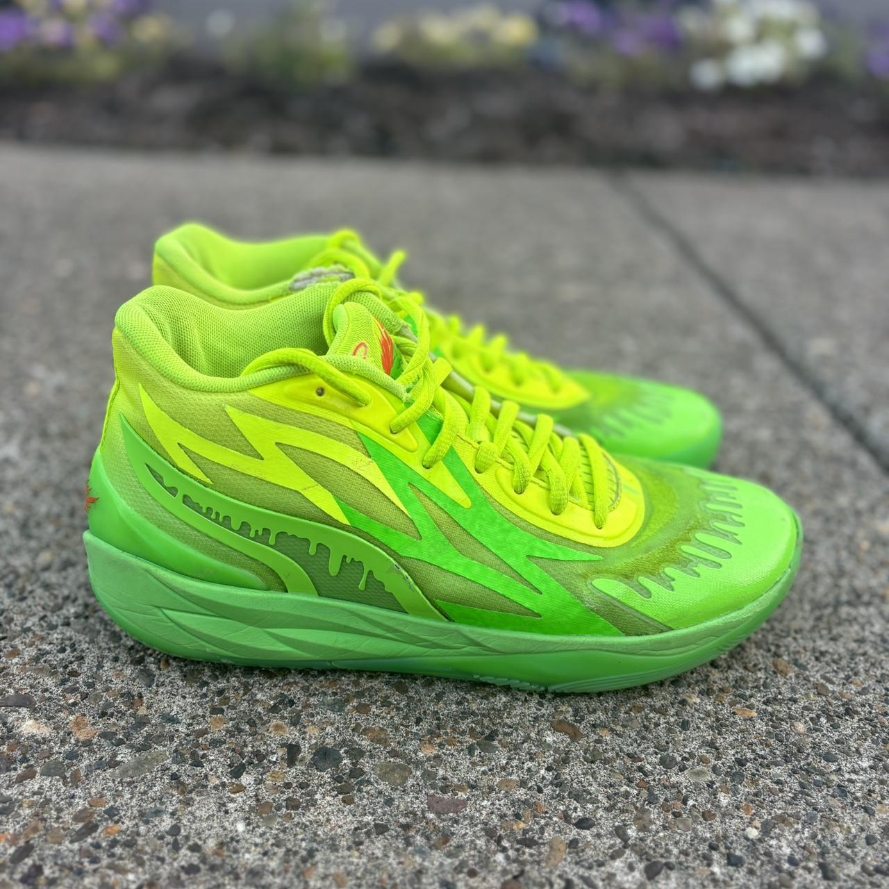 Puma Nickelodeon MB.02 slime size 11 Slightly used - Depop