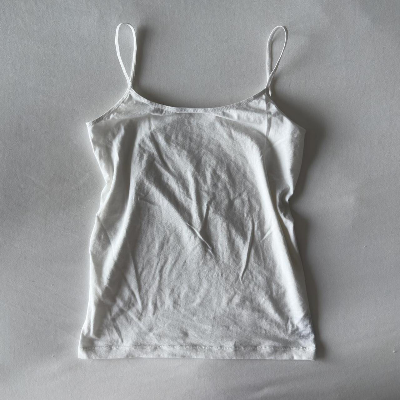 MUJI basic white tank top - size XS - perfect... - Depop