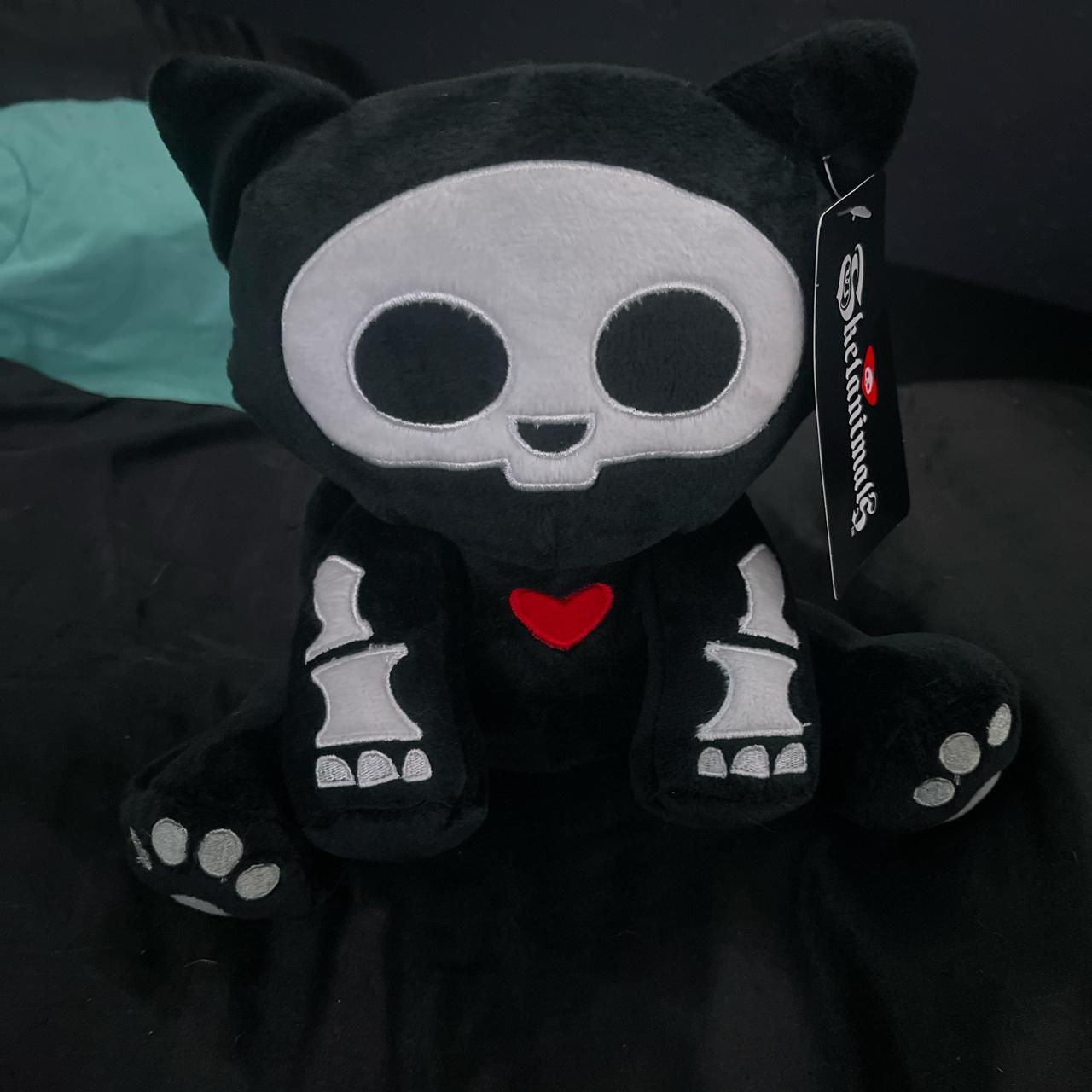 Black & white skelanimals cat plush #goth #emo | Depop