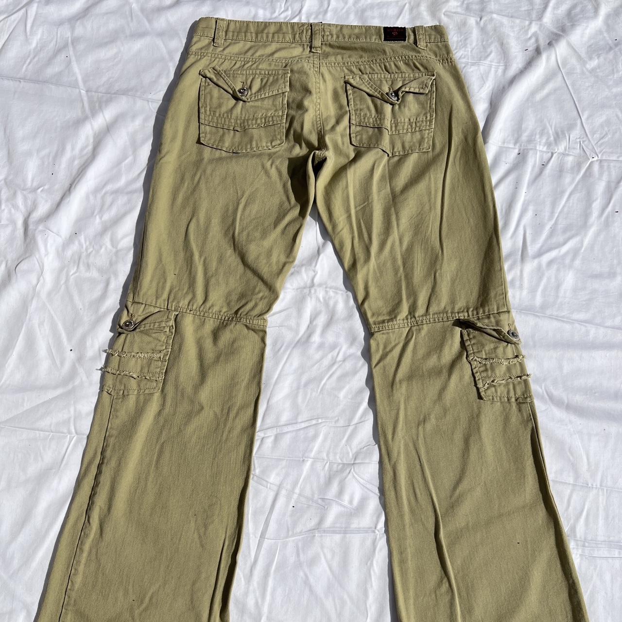 Amazing vintage first kiss cargo pants!! Tan cargos... - Depop