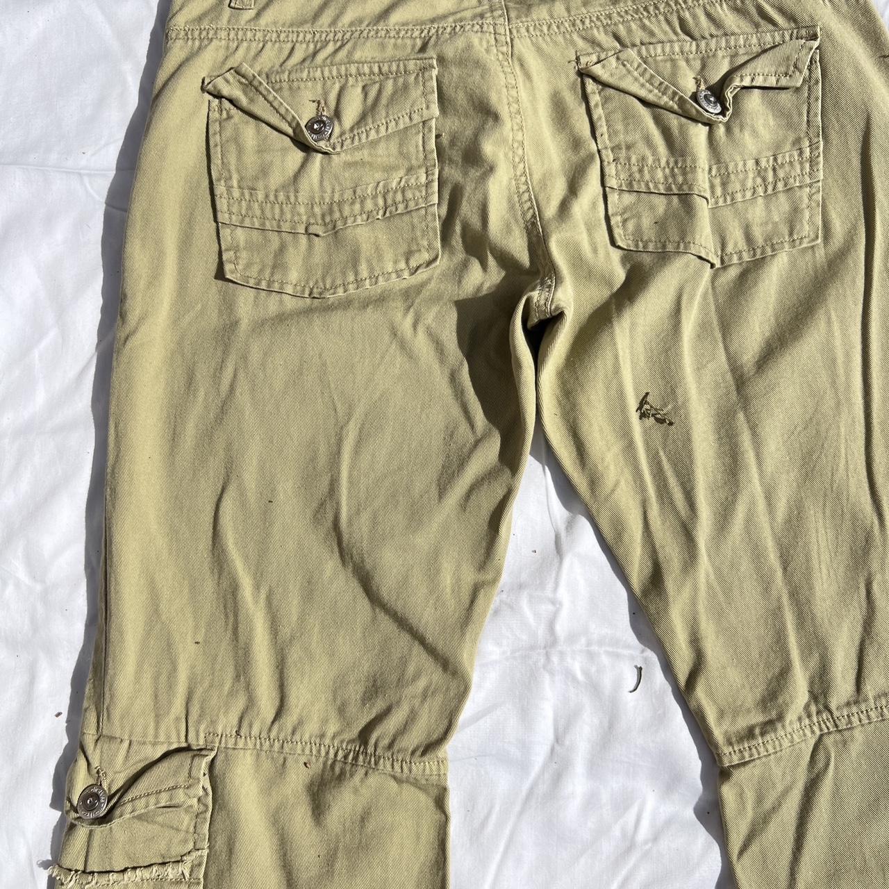Amazing vintage first kiss cargo pants!! Tan cargos... - Depop