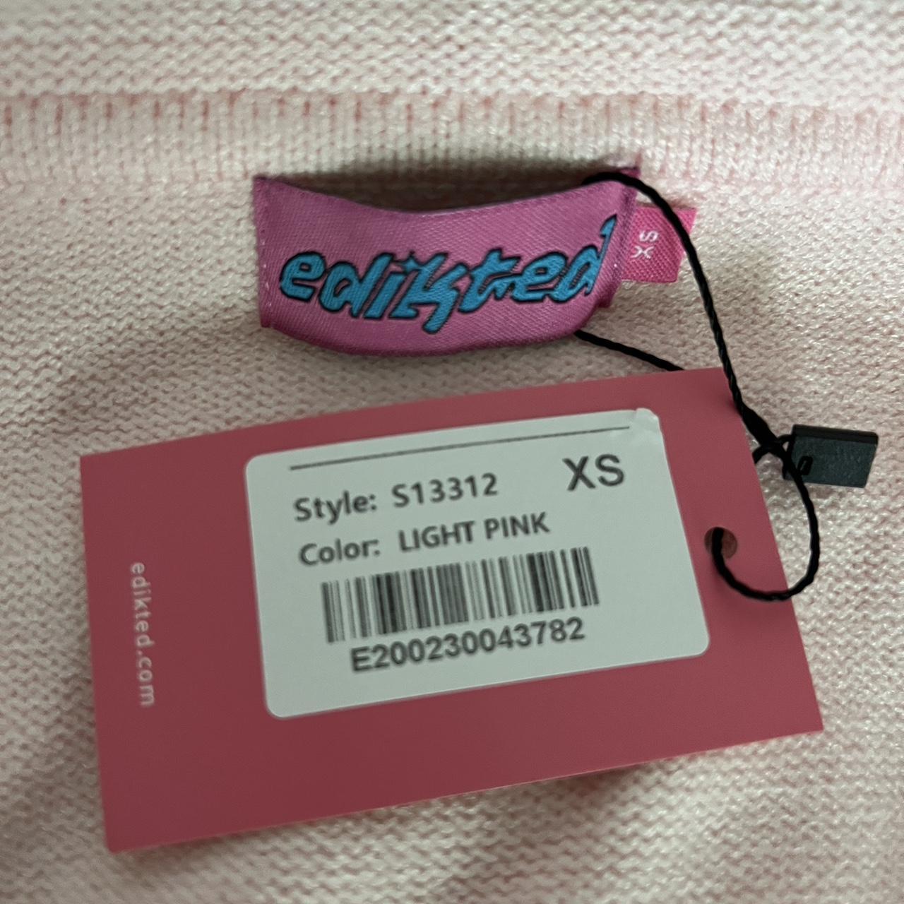 edikted pink cropped sweater - Depop