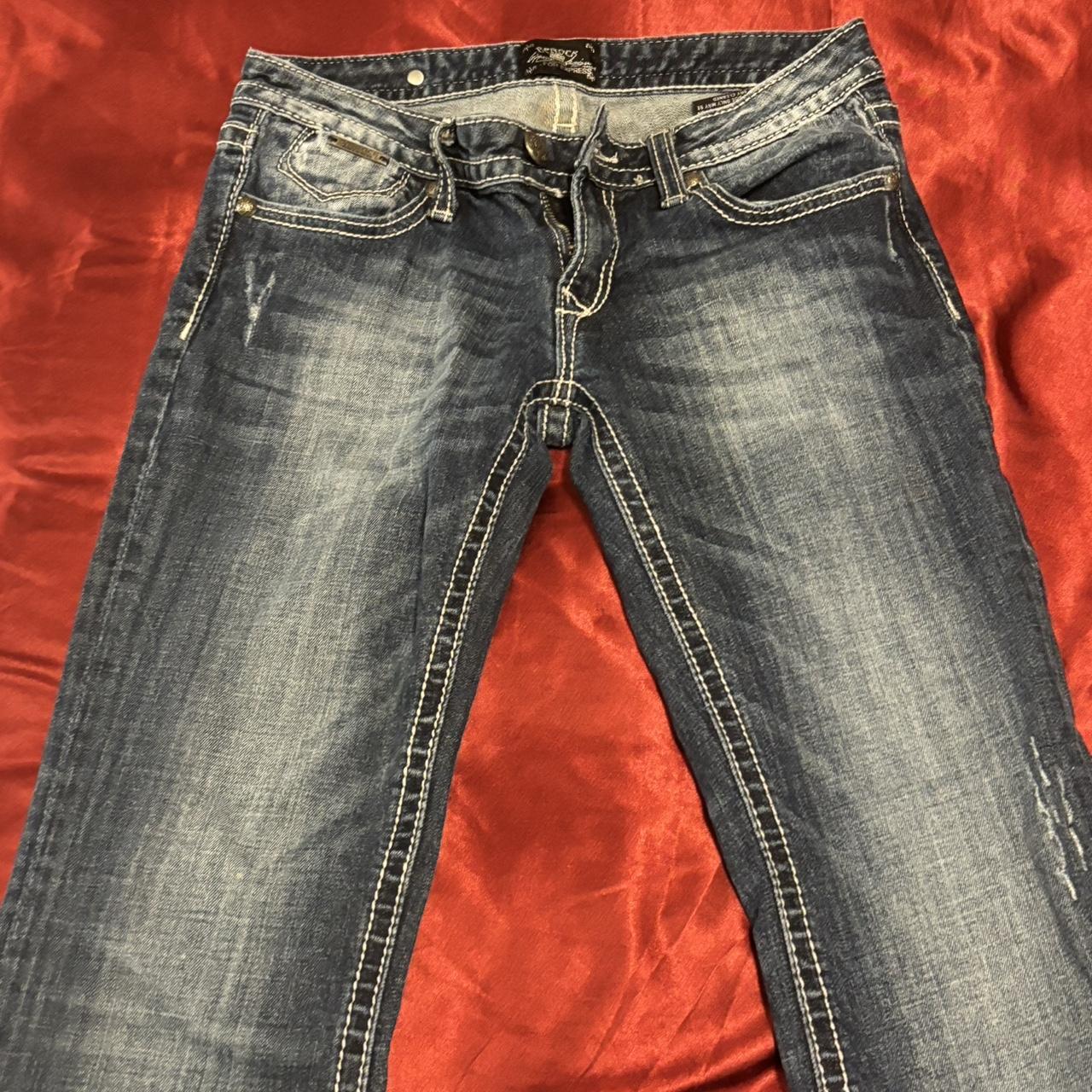 Xs low rise dark wash jeans bootcut - Depop