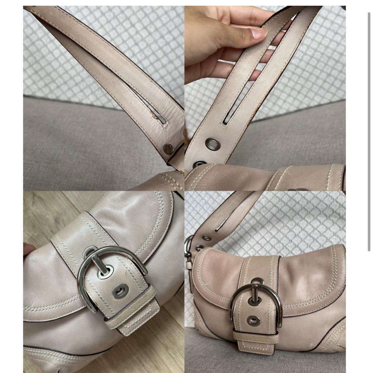 Vintage coach shoulder bag - beigy stone with a | Depop Vintage coach shoulder bag - beigy stone with a | Depop