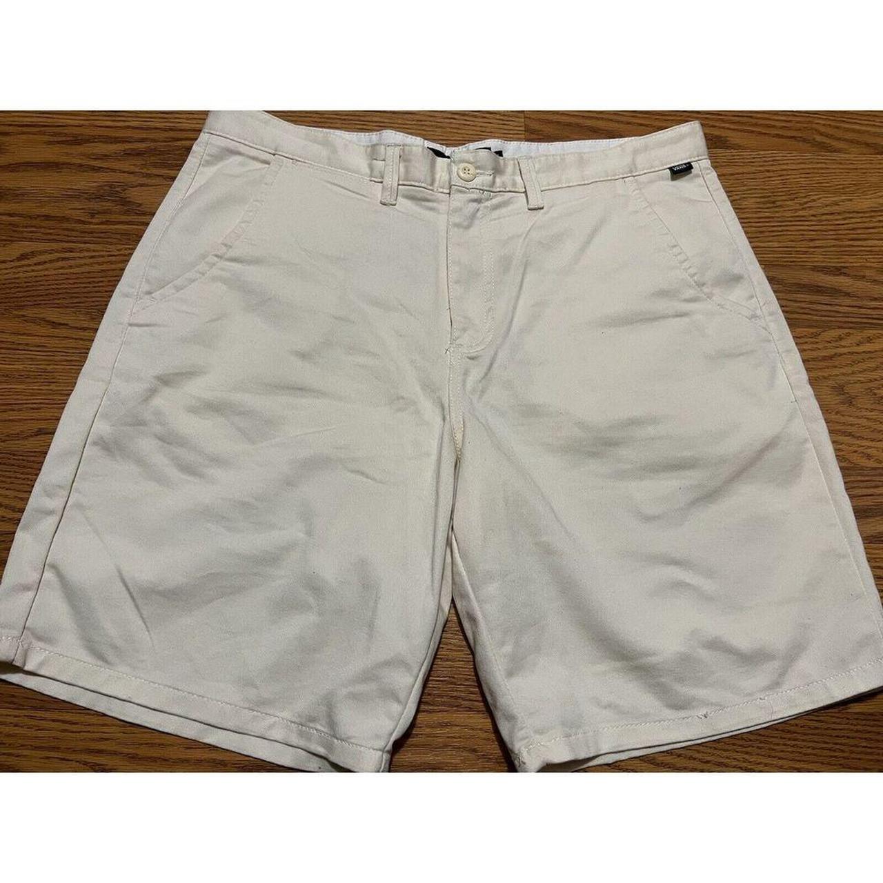 Vans Off The Wall Ivory Chino Shorts 9" Inseam Skate... - Depop