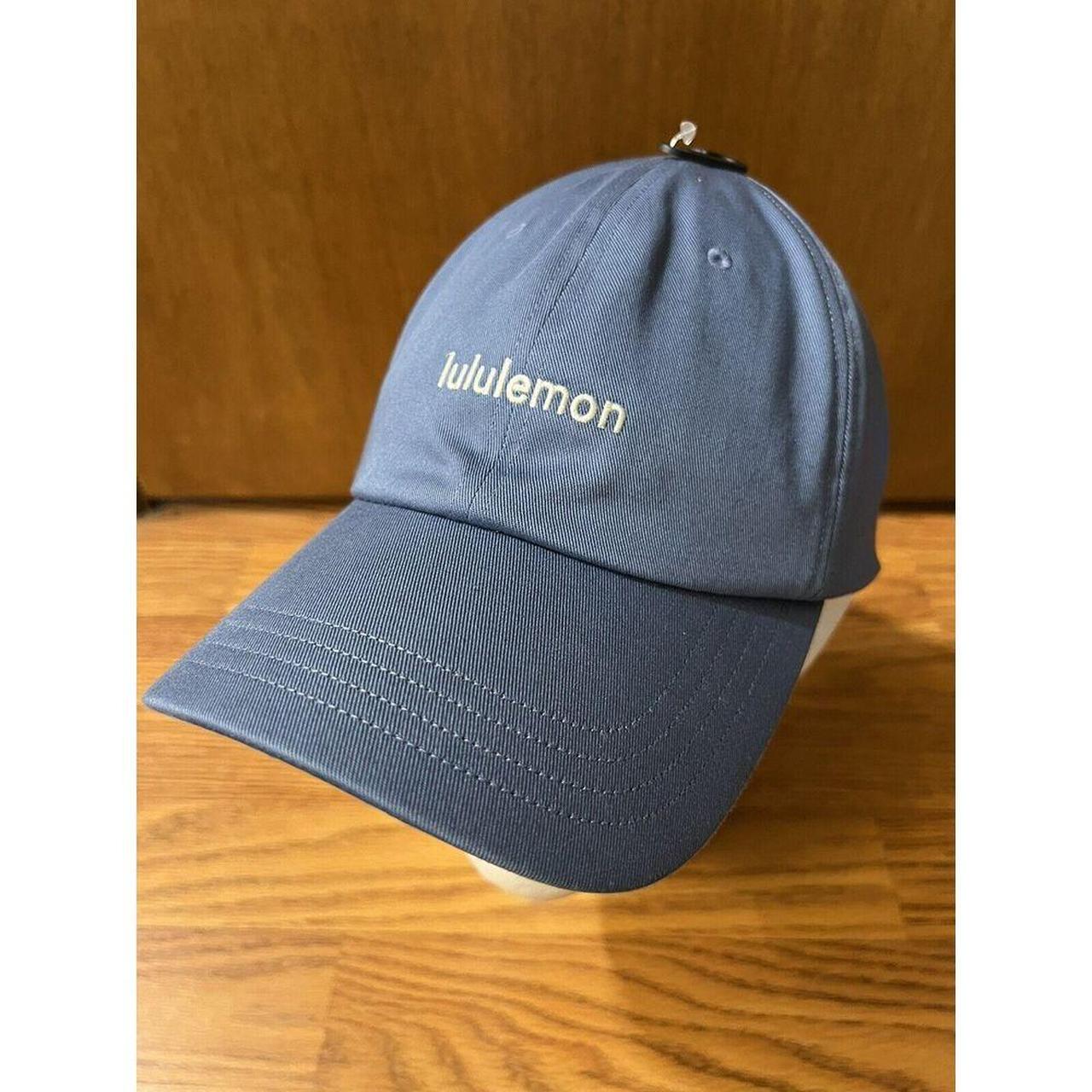 NWT Lululemon Unisex Ball Cap Wordmark Blue L/XL... - Depop