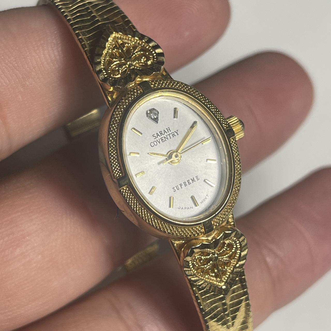Vintage Woman's Sarah Coventry Quartz Heart... | Depop